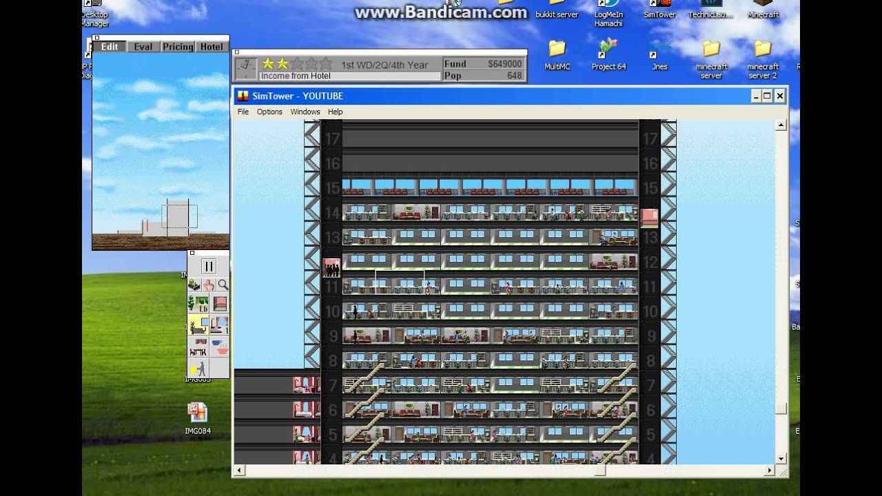 Sim Tower Ep.2 | Hotel - YouTube