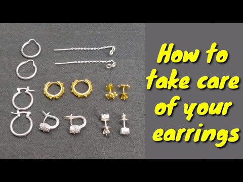 Different earring with different types of lock - YouTube