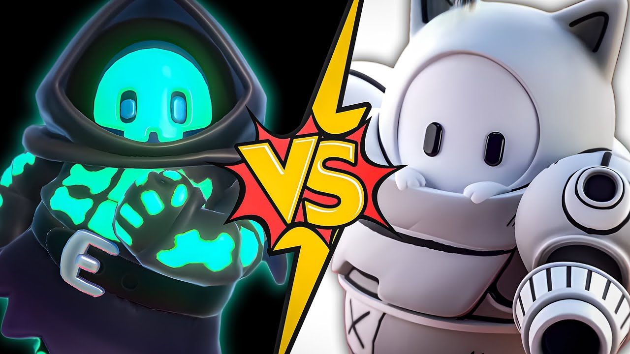 Fall Guys BLACK AND WHITE CUSTOMS LIVE! - YouTube