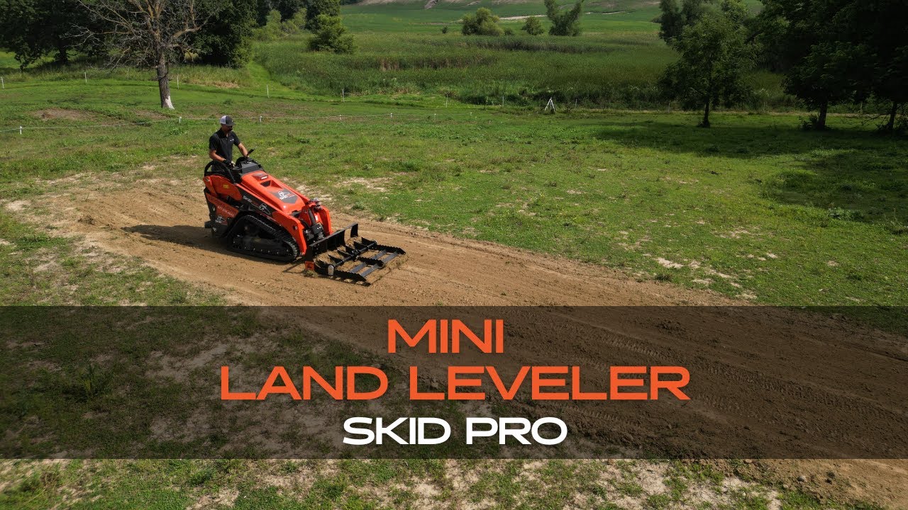 Skid Pro Mini Land Leveler | Compact Power for Perfect Grading - YouTube
