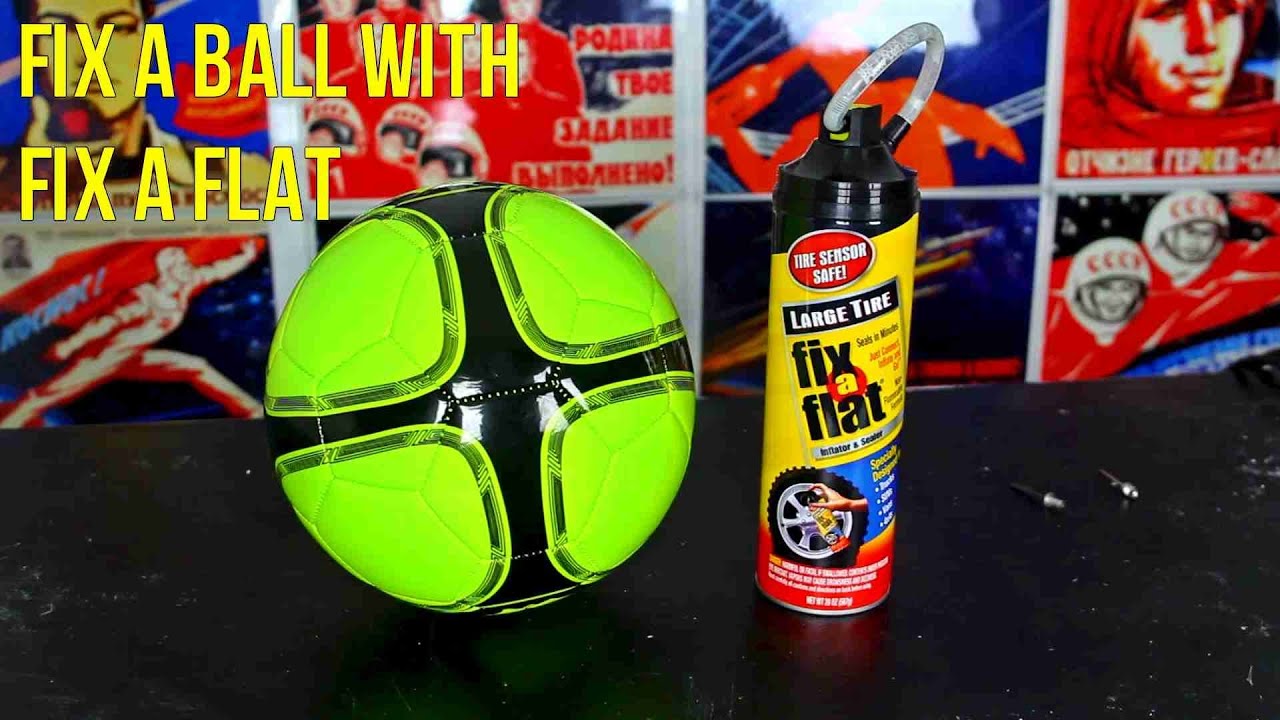 How to Fix a Ball with Fix a Flat - YouTube