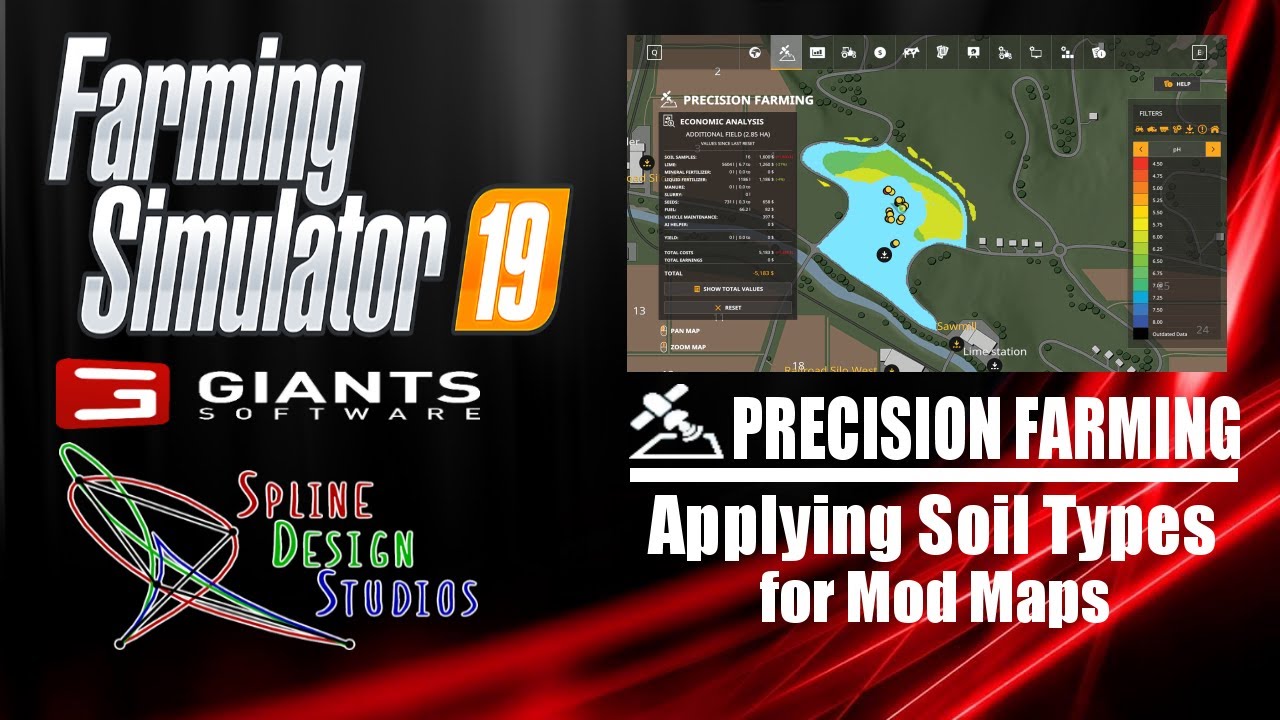 FS19 Precision Farming DLC - How to apply soil types to a mod map - YouTube