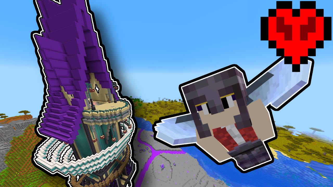 Building A Magic Tower In Hardcore Minecraft! - YouTube