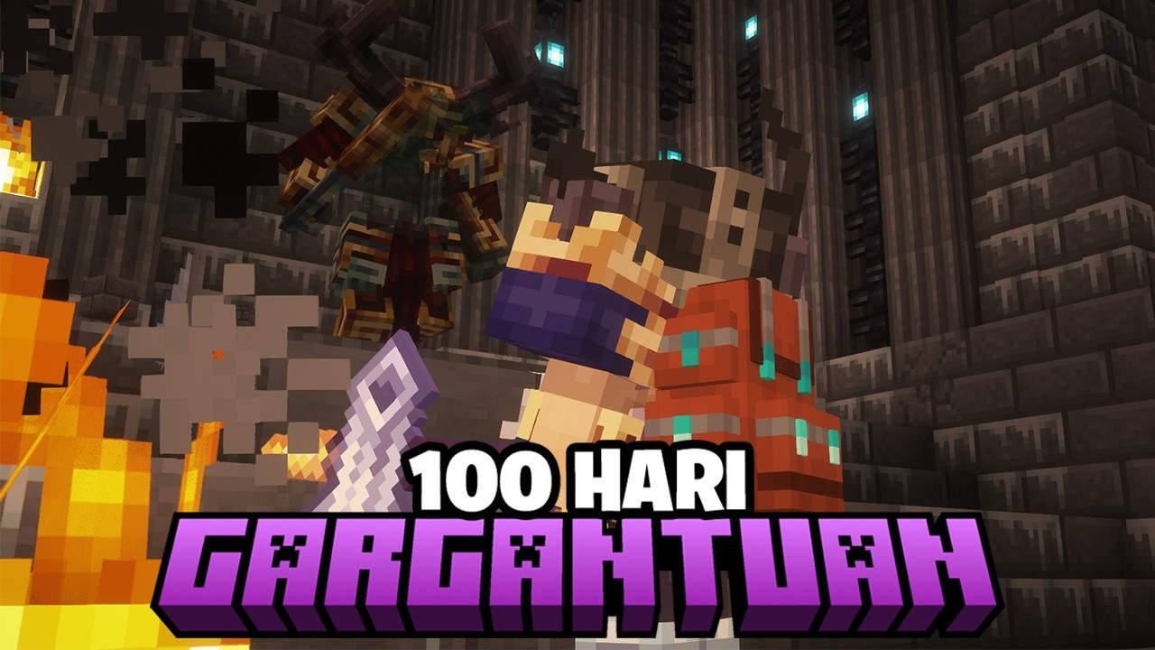 100 Hari Minecraft Gargantuan - YouTube