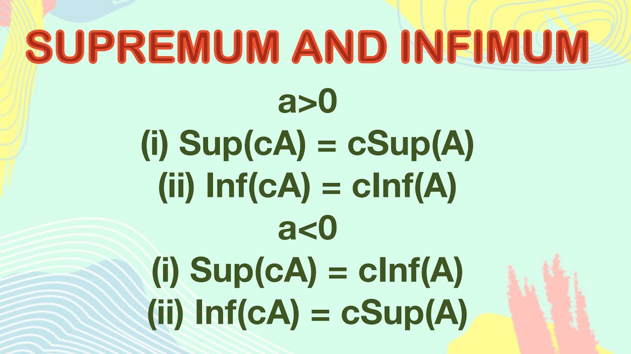 Supremum & Infimum | Property | Real Analysis | Greatest lower bound ...