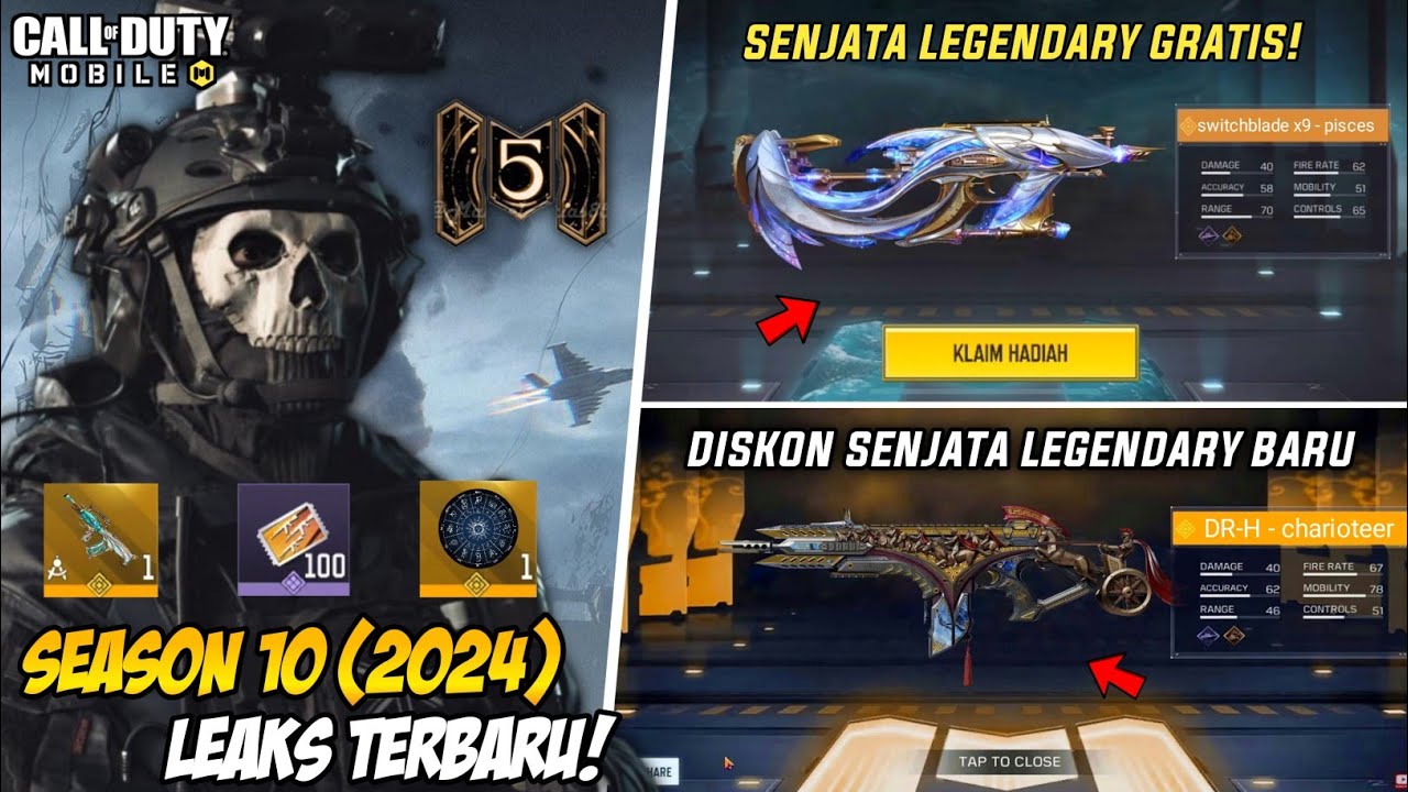 Season 10 (2024) legendary switchblade x9 gratis + event anniversary ...