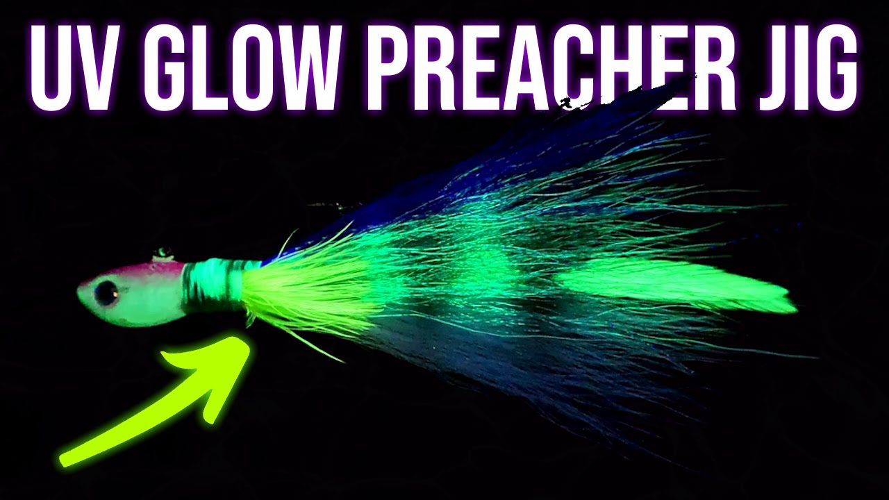 Tying a UV/GLOW Bucktail Preacher Jig! - YouTube