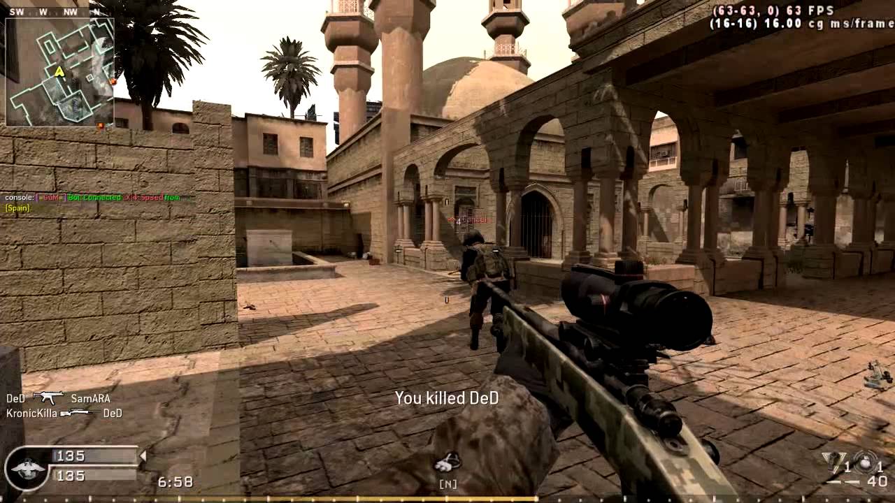 COD4 PC Free-for-All Massacre || M40A3 ACOG - YouTube