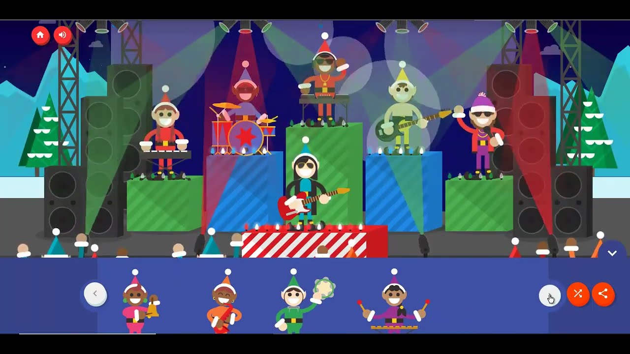 [Santa Tracker (2019)] Jam session de los elfos, Crea un elfo y Pelea de bolas de nieve - YouTube