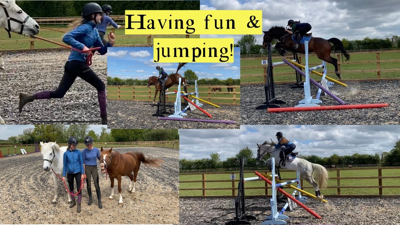 PONY OLYMPICS & JUMPING THE HORSES | Having fun! - YouTube