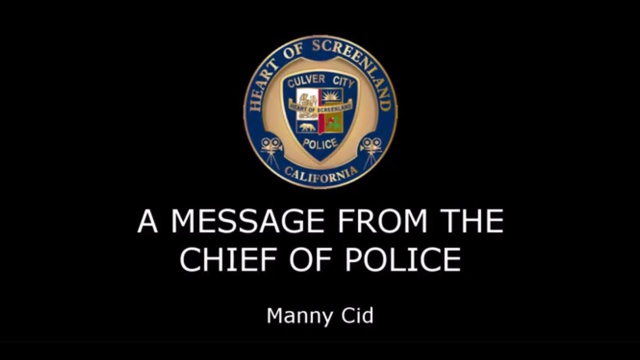 A message from the Chief of Police - YouTube