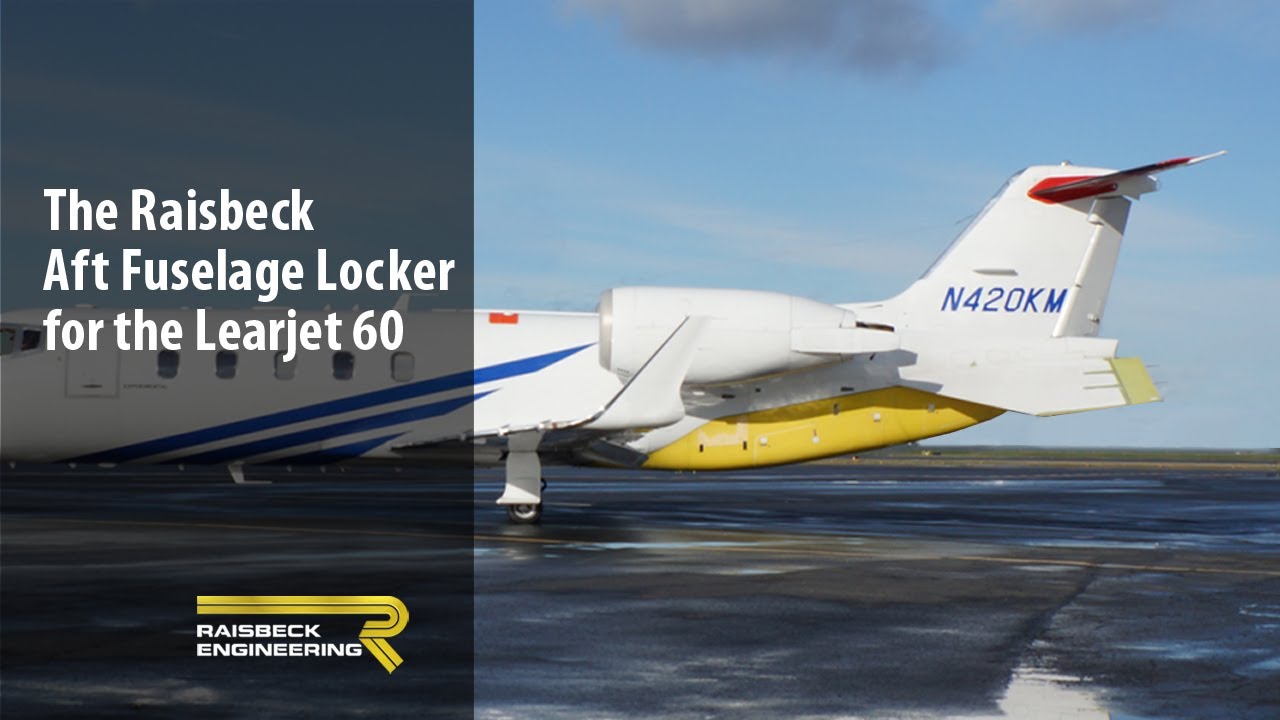 Learjet 60 Aft Fuselage Locker Installation - YouTube