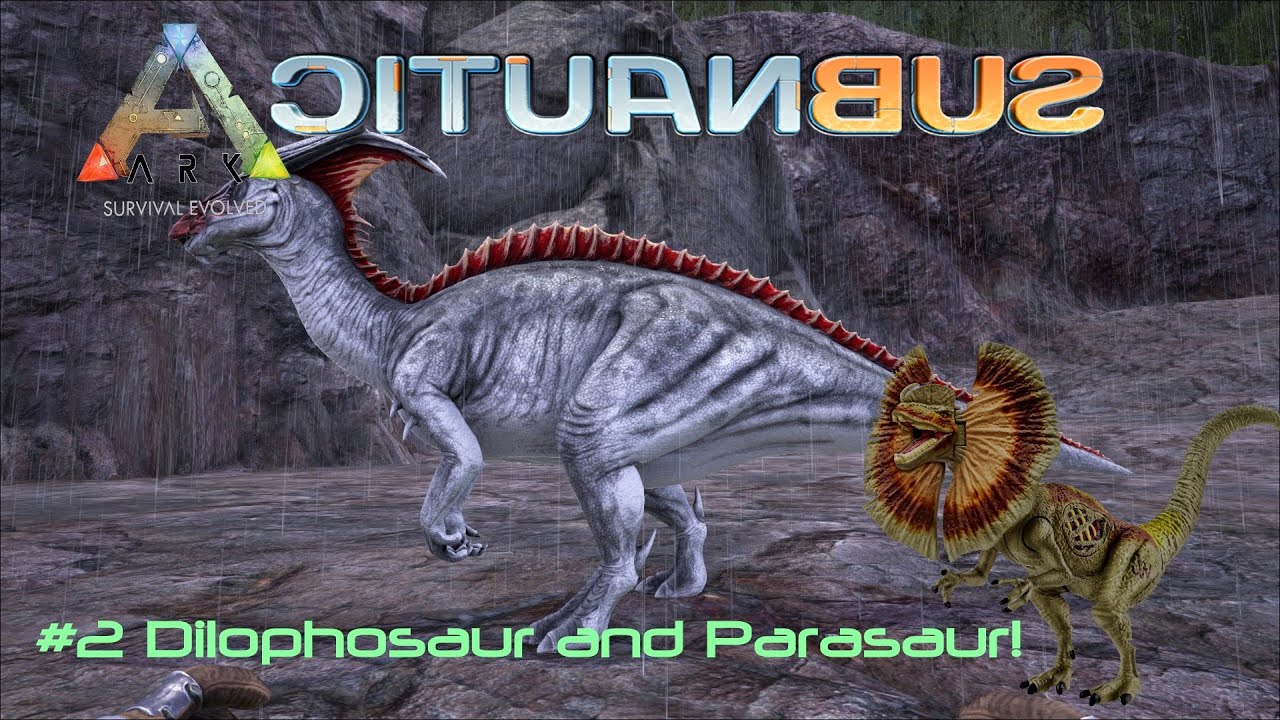 Dilophosaur and Parasaur tamed! |Ark Survival Evolved #2 - YouTube