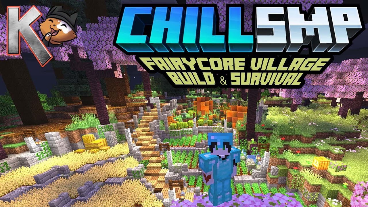 Chill SMP - ep 4 - Fantasy crop farm time - YouTube