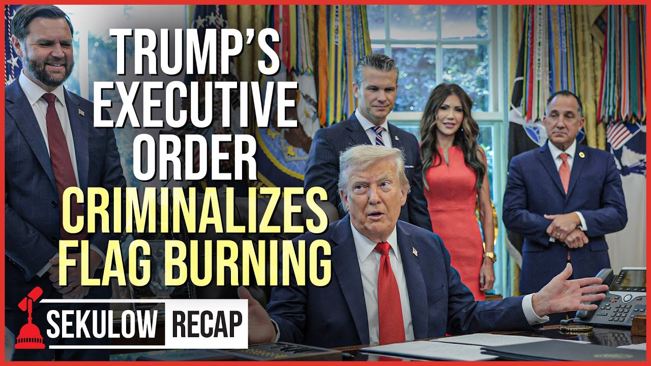 Trump’s Executive Order Criminalizes Flag Burning - YouTube