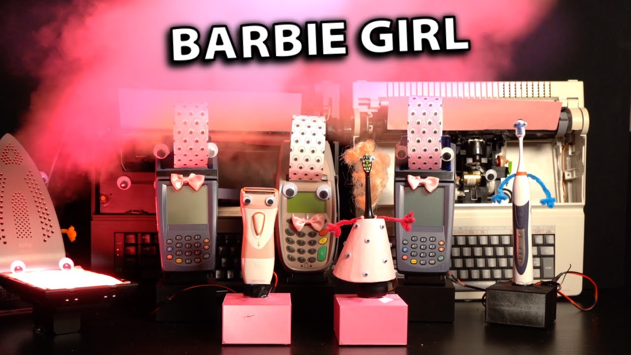 Barbie Girl on 9 Electric Devices - YouTube