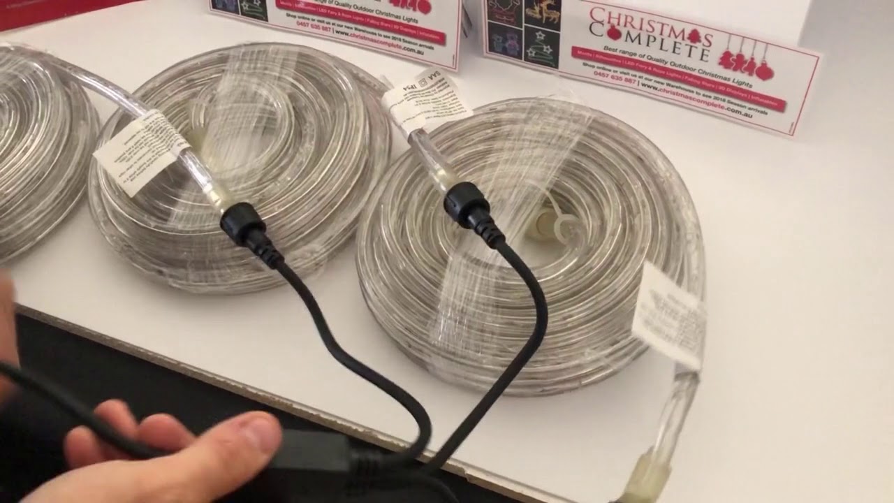 4 Way Connector Rope Light 13mm 2 Wire | Christmas Complete - YouTube