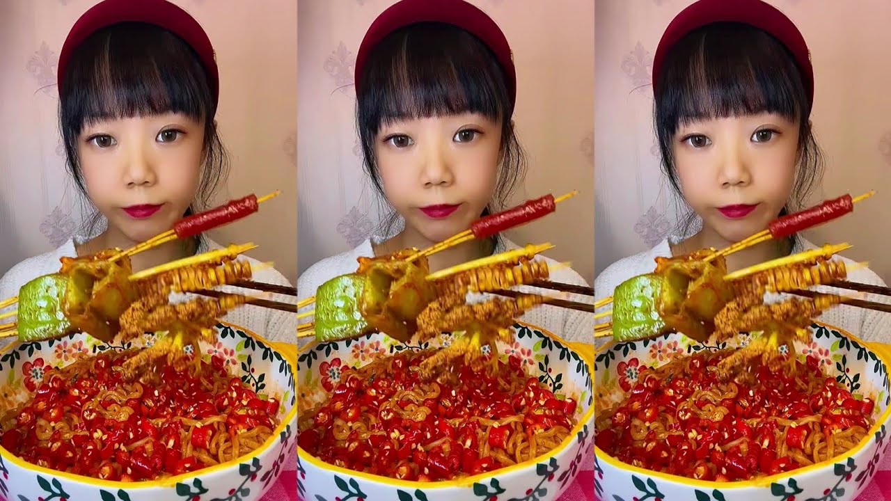 Asmr Eating Noodles with Chilli Spicy Delicious Eat Challenger Special ...