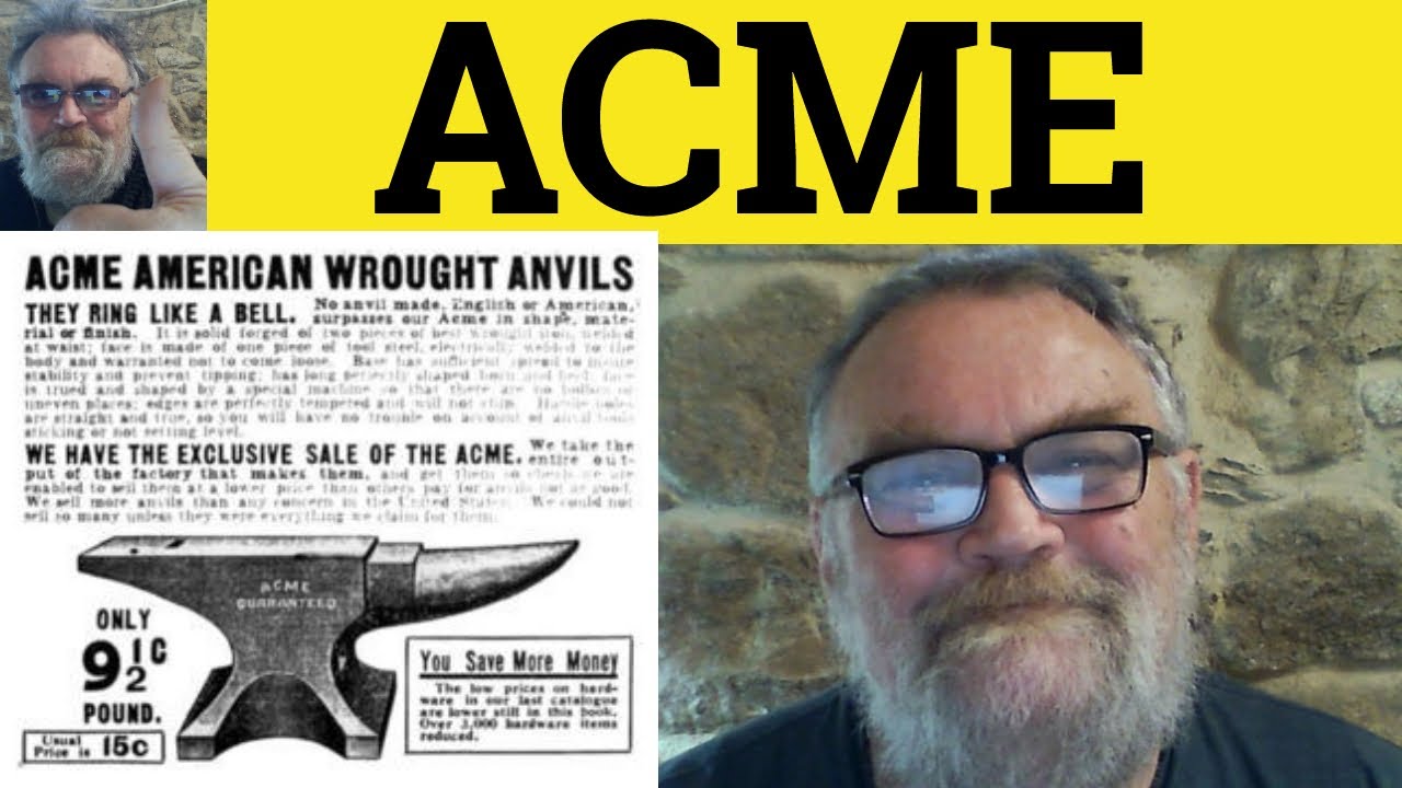 🔵 Acme Meaning - Acme Definition - Acme Examples - Formal Literary ...