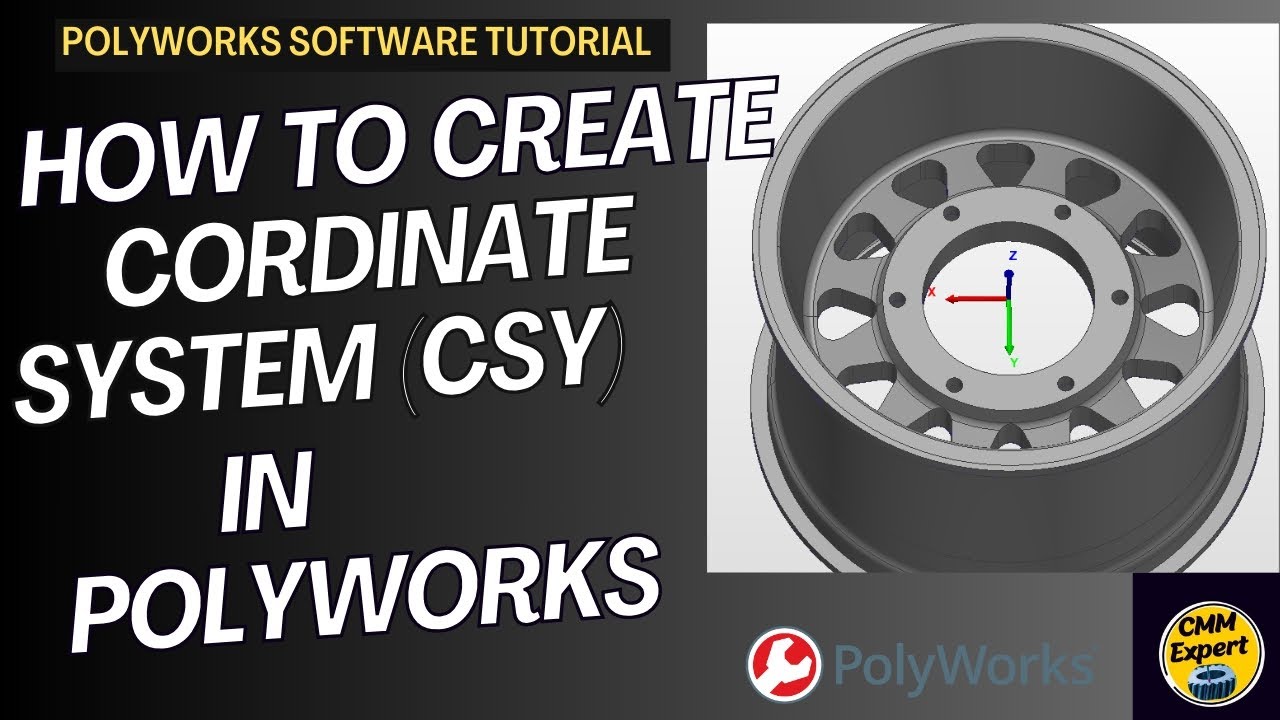 How to create a Cordinate System in Polyworks software - YouTube