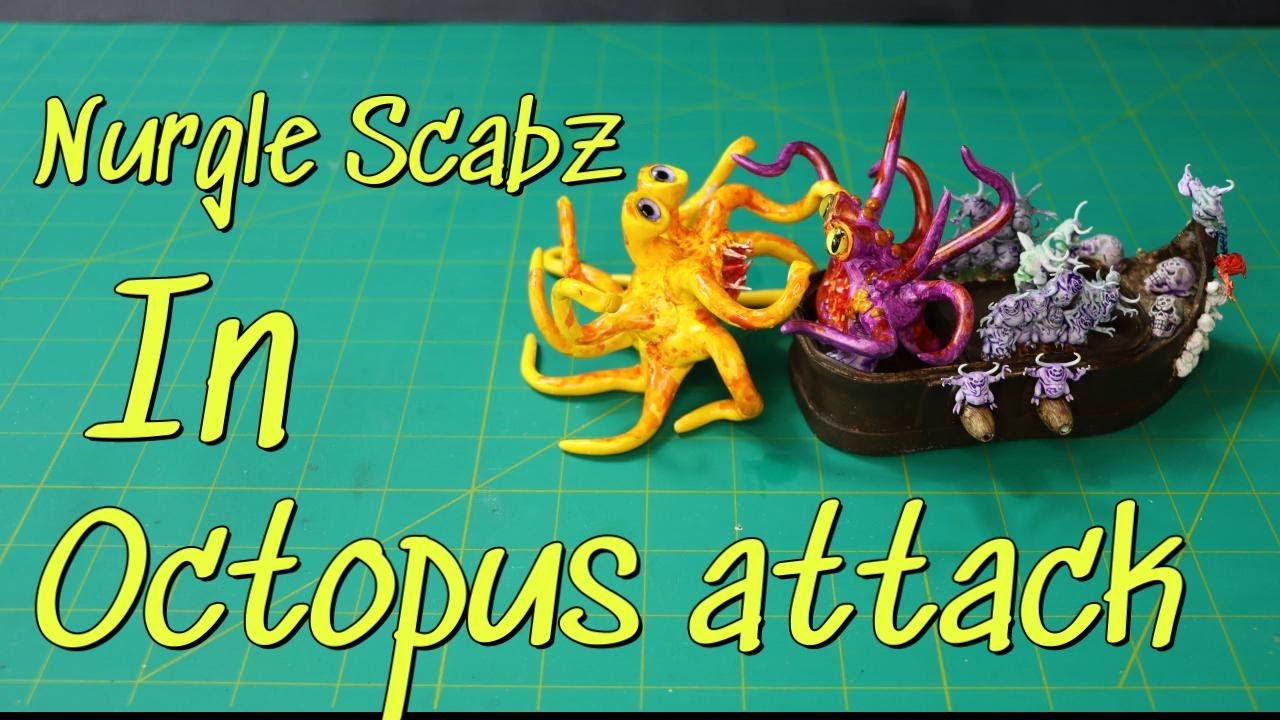 Nurgle Scabz boat, in Octopus attack. - YouTube