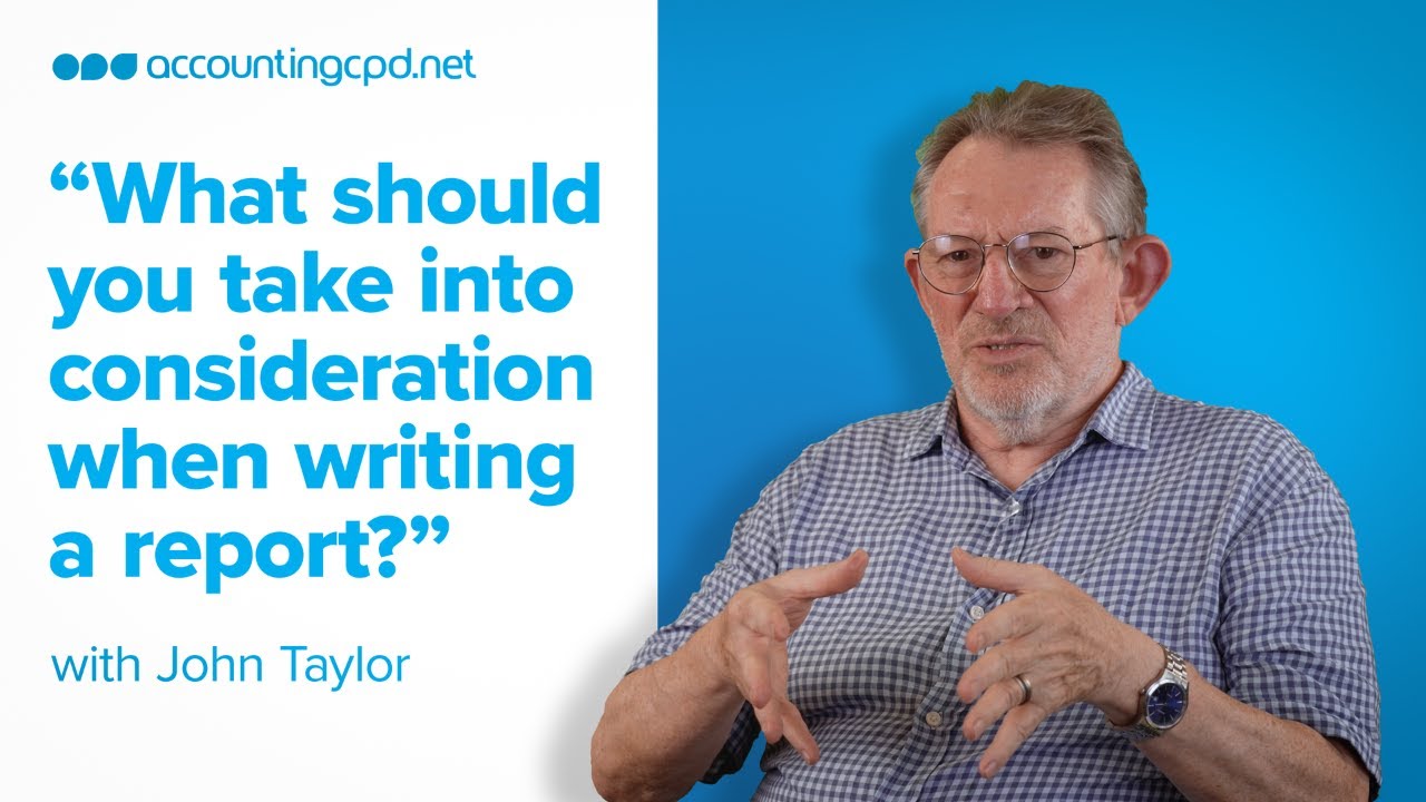 What should you take into consideration when writing a report? - YouTube
