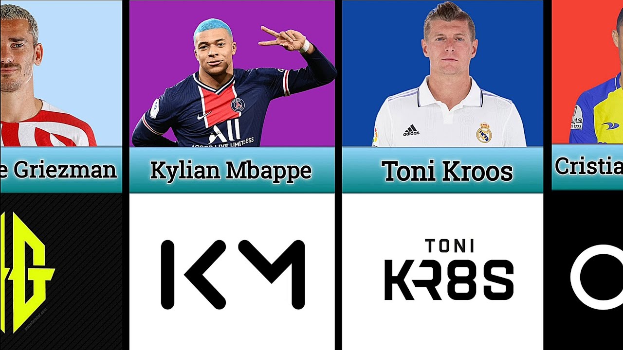 Coolest Logos Of Famous Football Players _ Logos Comparison - YouTube