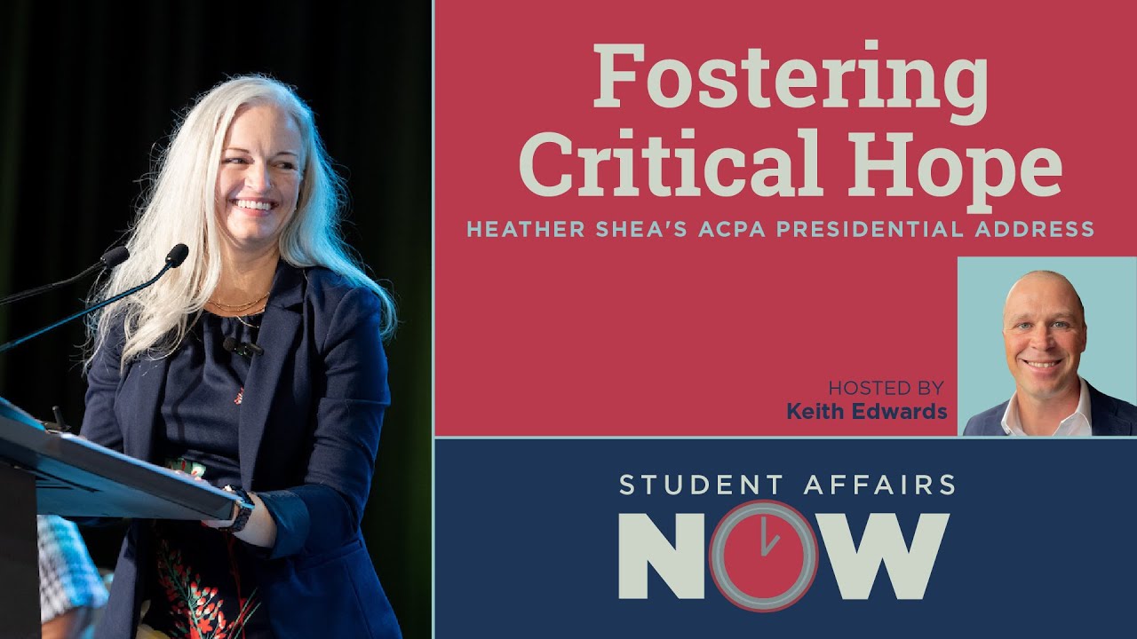 Fostering Critical Hope: Heather Shea's ACPA Presidential Address - YouTube