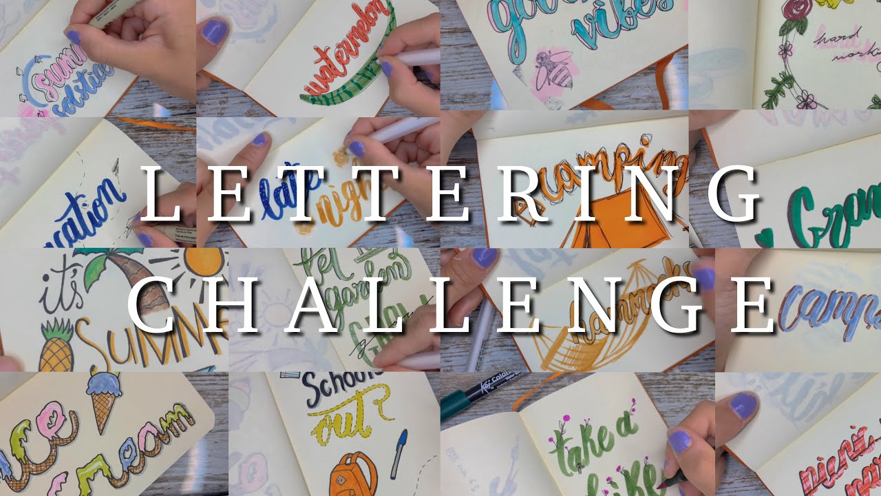 Lettering challenge • Junio - YouTube