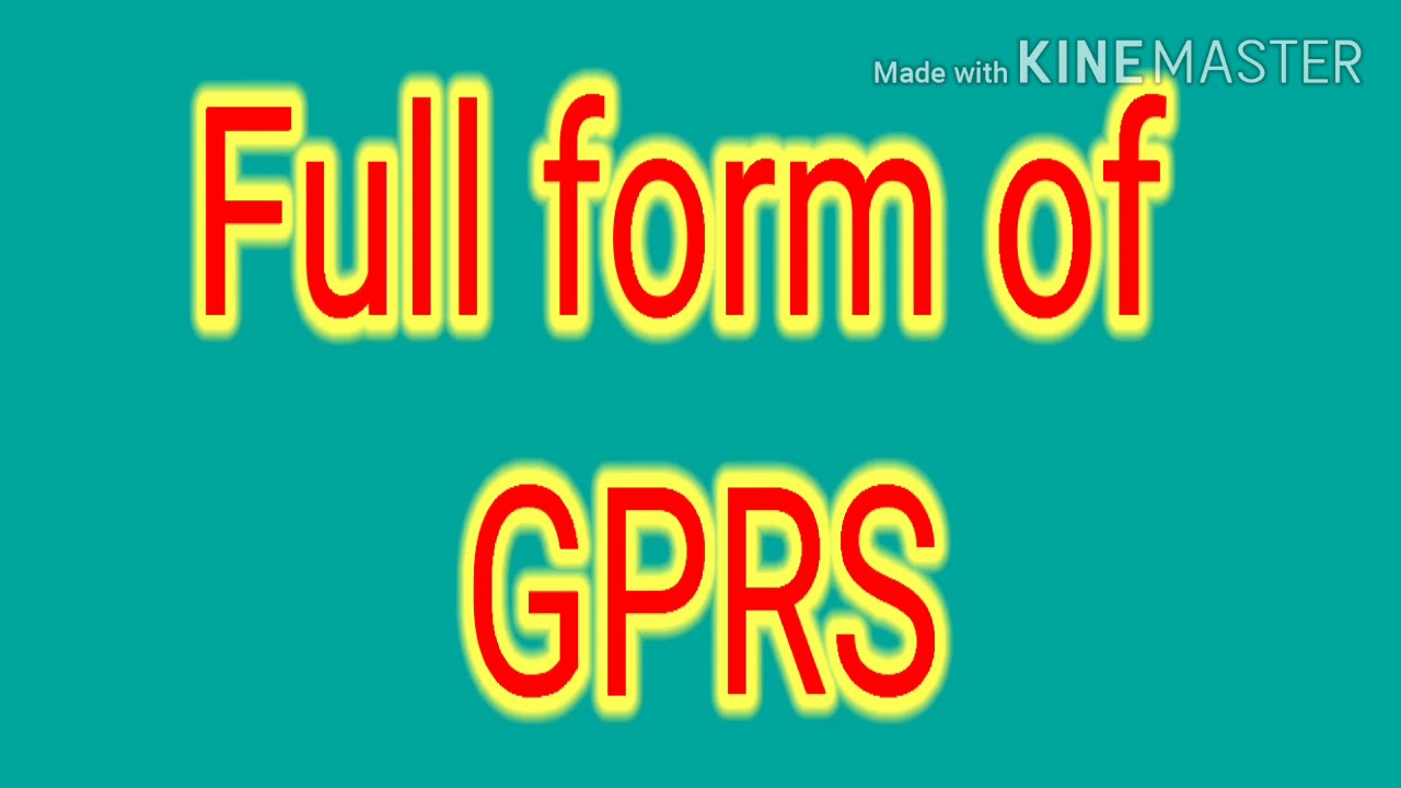 Full form of GPRS BY_ Sujit Kumar dubey jee - YouTube