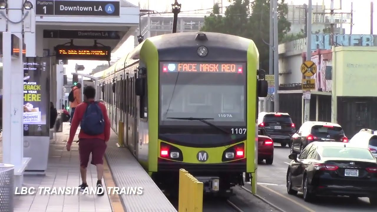 LACMTA Blue Line P3010 at Grand/LATTC - YouTube