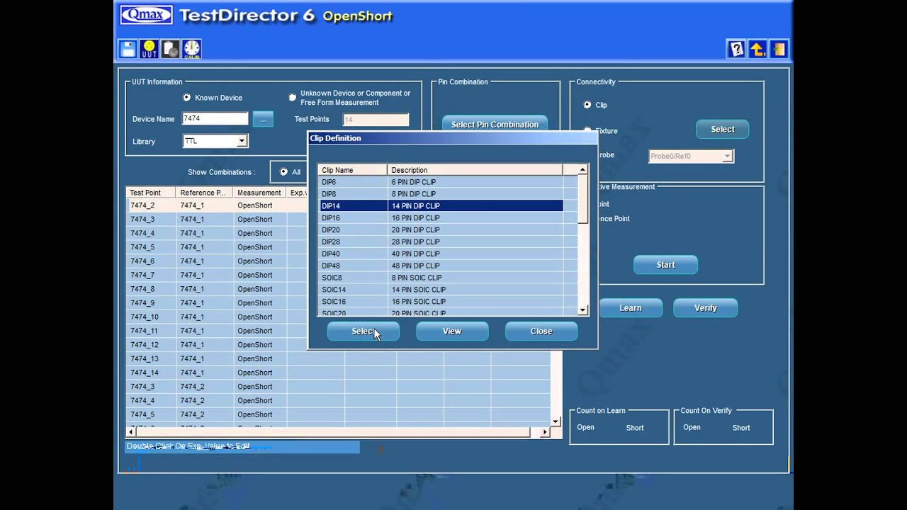 Qmax - Test Director Software - Open/Short Test - YouTube