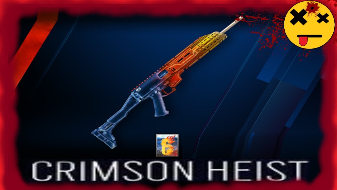NEW! Crimson Heist Weapon Skin | Rainbow 6 Siege - YouTube