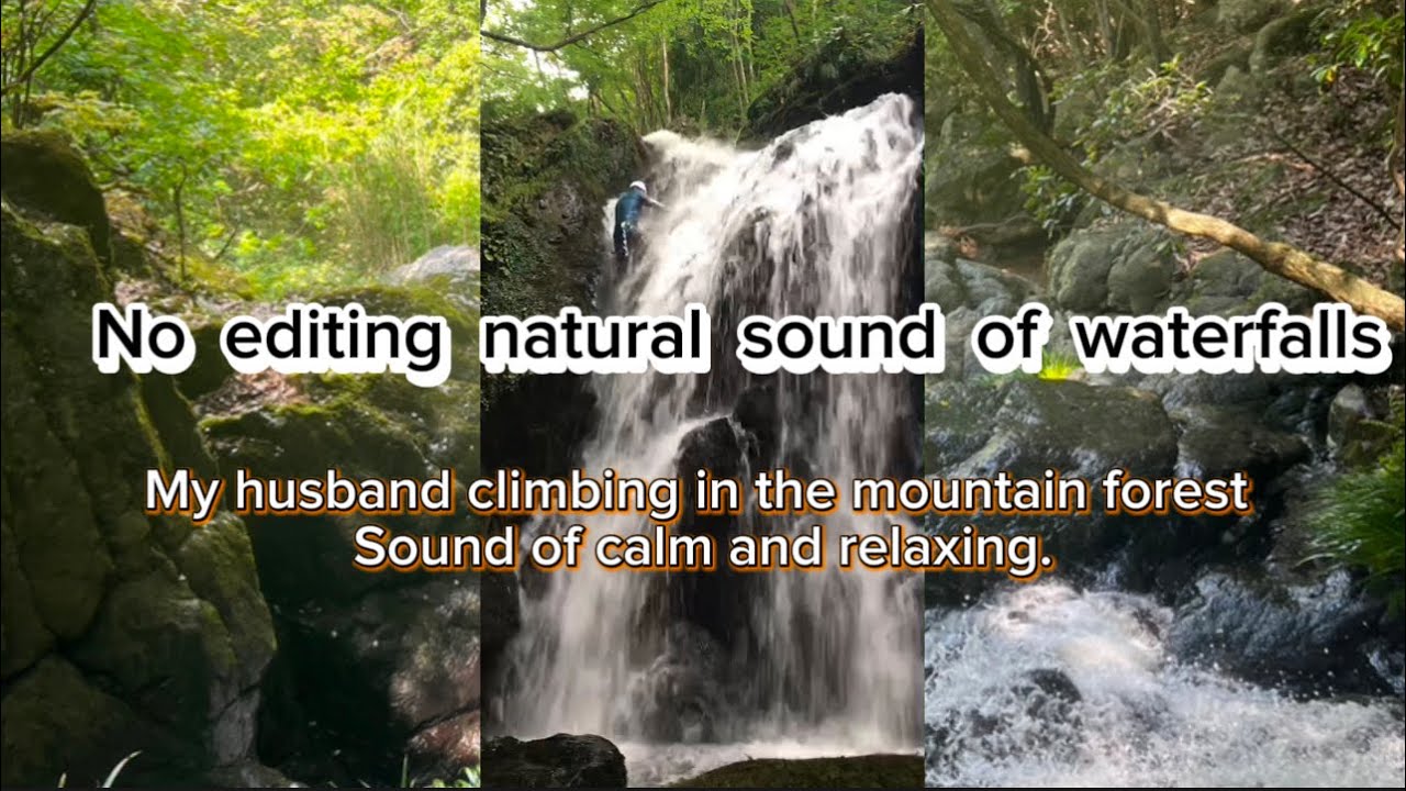 No editing natural sound of waterfalls - YouTube