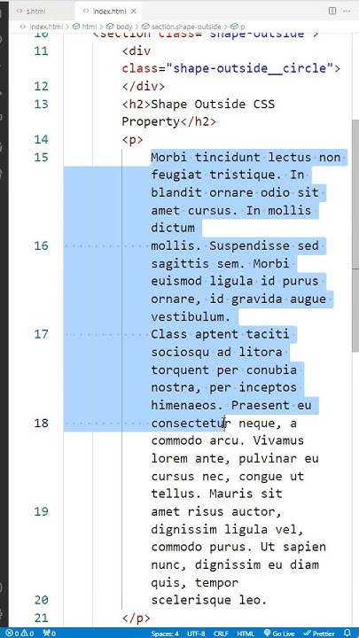 Shape Outside CSS Property | HTML CSS TRICKS - YouTube