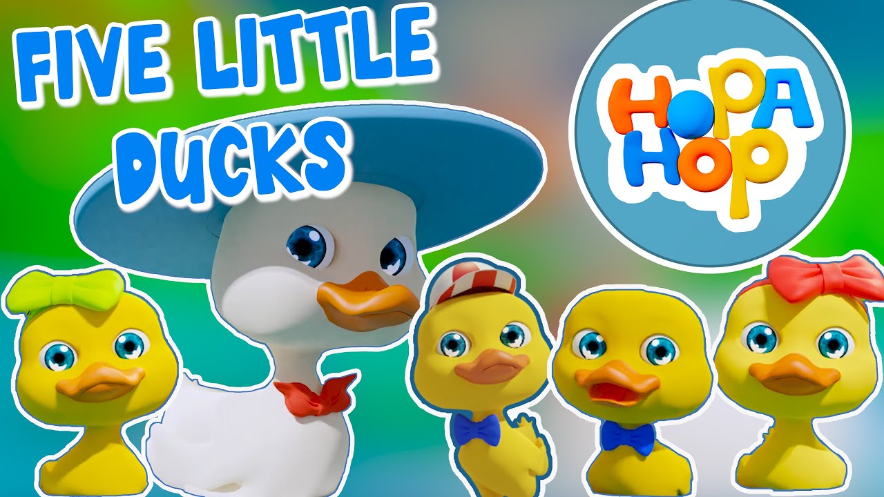 Five Little Ducks - HopaHop - Nursery Rhymes - Learn to count - YouTube