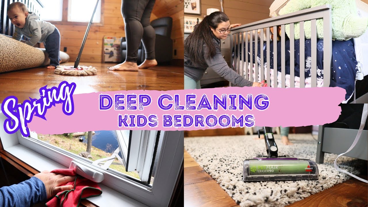 SPRING DEEP CLEANING MY KIDS BEDROOMS 2023 E.7 - YouTube
