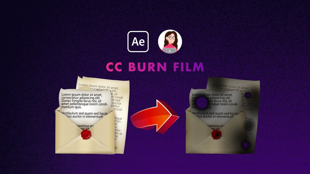 CC Burn Film Effect in After Effects - YouTube