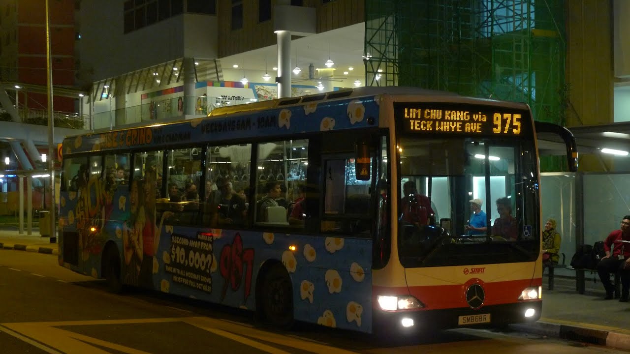 SMRT Bus Service 975, SMB1649H (Hyperlapse) - YouTube