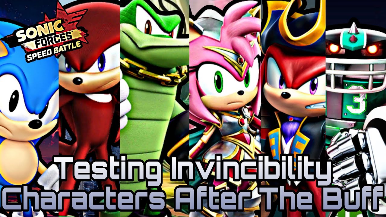 Sonic Forces Speed Battle 😶‍🌫️ Invincibility Charcters After Speed ...