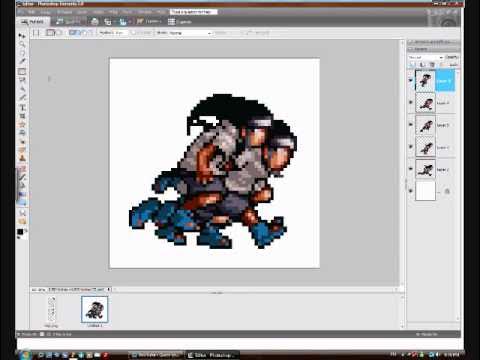 How to make a Sprite Animation is Photoshop - YouTube