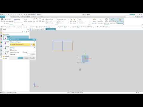 Nx Dersleri - Project Curve Komutu - YouTube