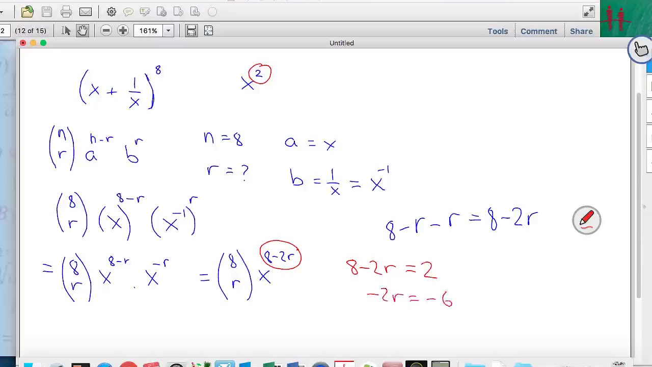 Binomial expansion where two variables combine but one of them has a ...
