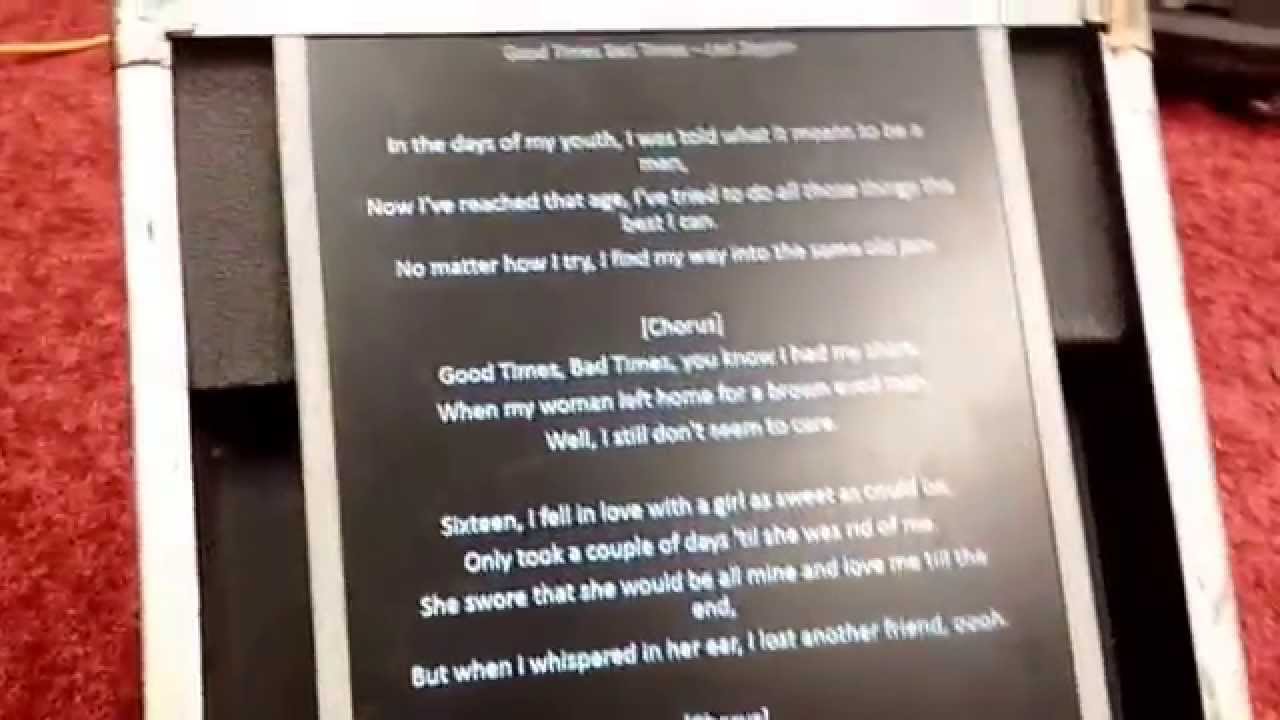 DIY Lyric Monitor (prompter) - YouTube