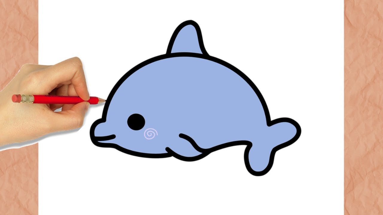 Como Desenhar Um Lindo Filhote De Golfinho Passo A Passo Tubarão