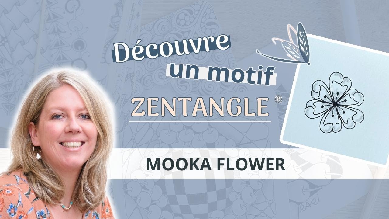 Tuto Zentangle Facile : Motif Mooka Flower - YouTube