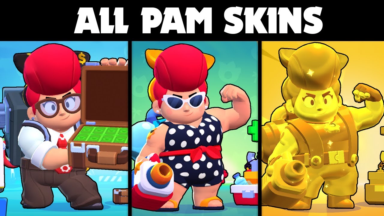 EVERY PAM SKIN | Brawl Stars Skin Spotlight - YouTube