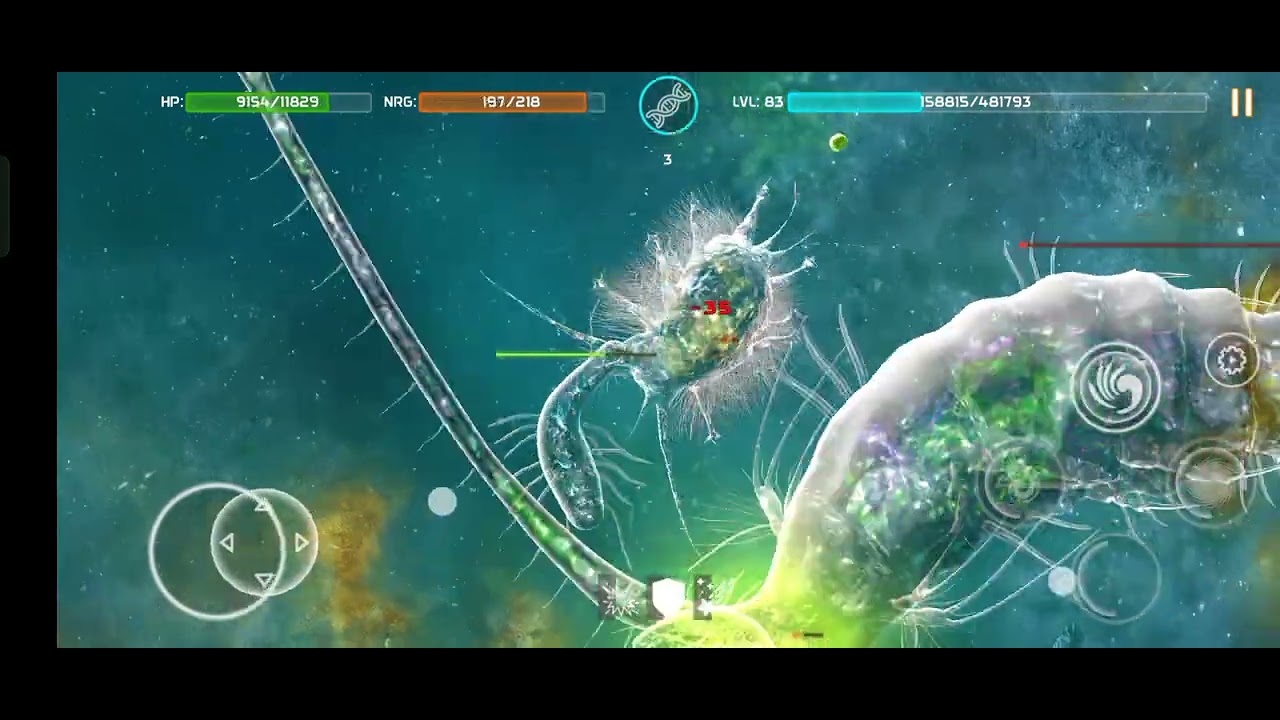 Florarcus heimi kill copepod (part 4)[Bionix spore evolution Sim 3D] - YouTube