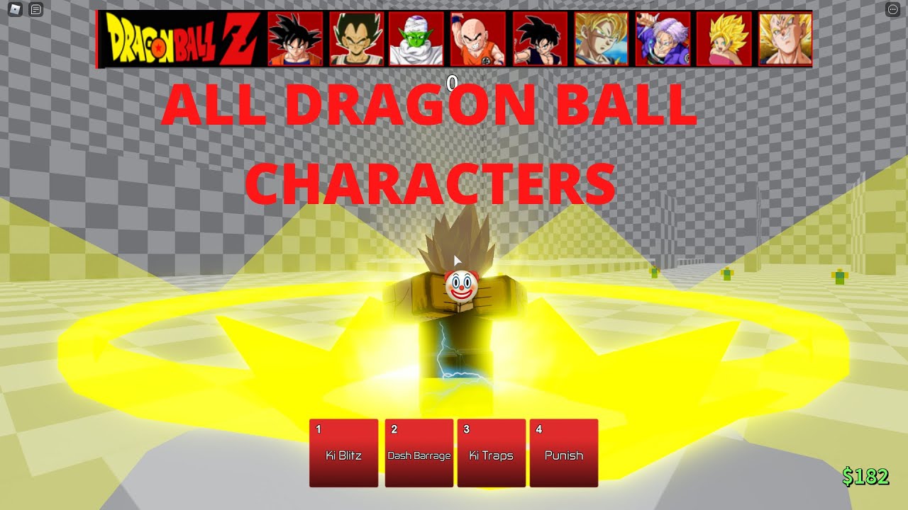 ANIME BATTLE ARENA ALL DRAGON BALL CHARACTERS SHOWCASE! - YouTube