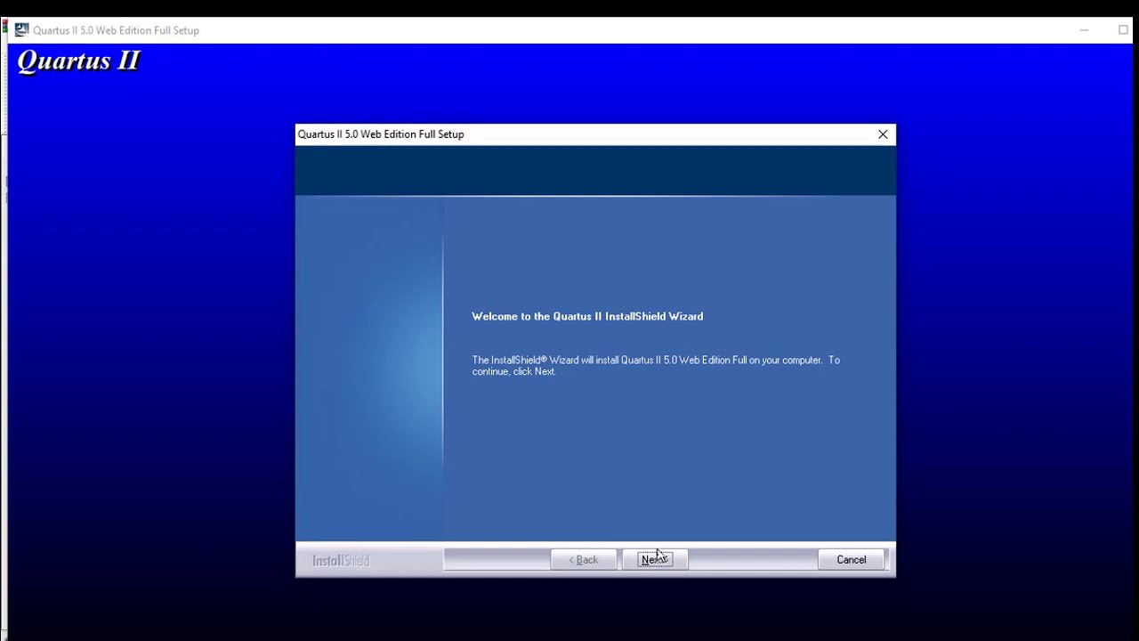 Quartus installation - YouTube